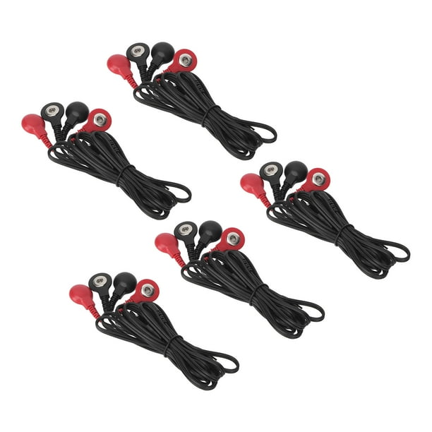 TENS Unit Electrodes Wires, Red 4 Count TENS Wires For Body Slim ...