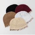 Handmade Women's Bohemian Crochet Hat, Lightweight Summer Beach Cap ...