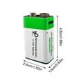 Leileiiiii Double D Batteries Universal USB Rechargeable 9V Lithium ... Leileiiiii Double D Batteries Universal USB Rechargeable 9V Lithium ...