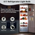 MONTERA 2Pack Refrigerator Led Light Bulb Replacement Ac100-265V 3.8W ...