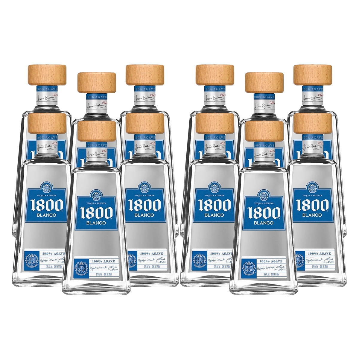 Pack De 12 Tequila 1800 Blanco 700 Ml | Walmart en línea