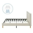 Modern Sleep Solstice Upholstered Bed, Full, Beige - Walmart.com