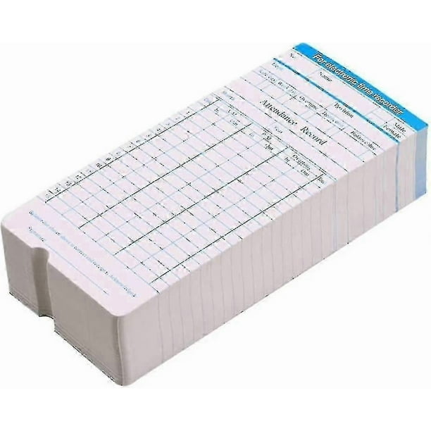 Count Monthly Time Clock Cards Timecard For Employee Attendance Payroll ...