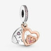PANDORA Elevated Heart Charm - 798464C01 - Walmart.com