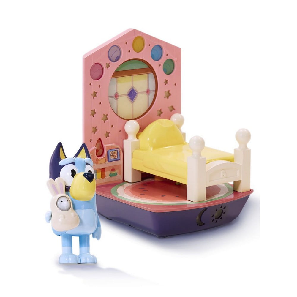 Bluey - Lámpara de Noche GoGlow Dream Diseño 3 en 1 (Azul, Rosa ...