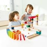 Hape Marble Run Crazy Rollers Wood Building Racetrack, 50 Pieces - Walmart.com