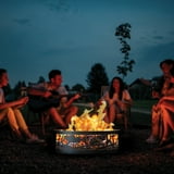 PD Metals Fishing Hole 12 in. Tall 60 in. Diameter Fire Ring - Walmart.com