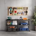 Heavy-Duty Adjustable Floor-to-Ceiling Kitchen Storage Cabinet with ...