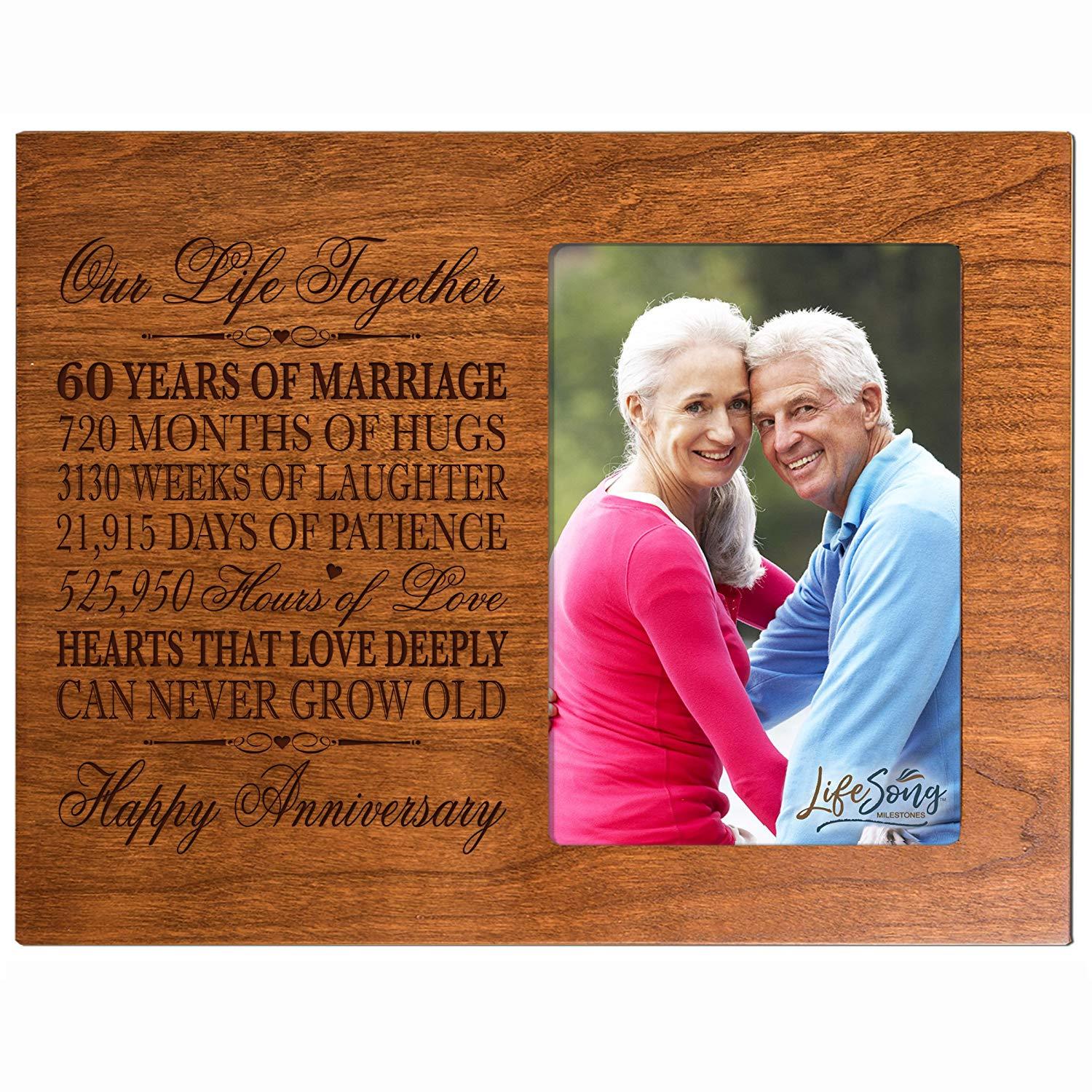 60th Anniversary Photo Frame - Our Life Together - Walmart.com