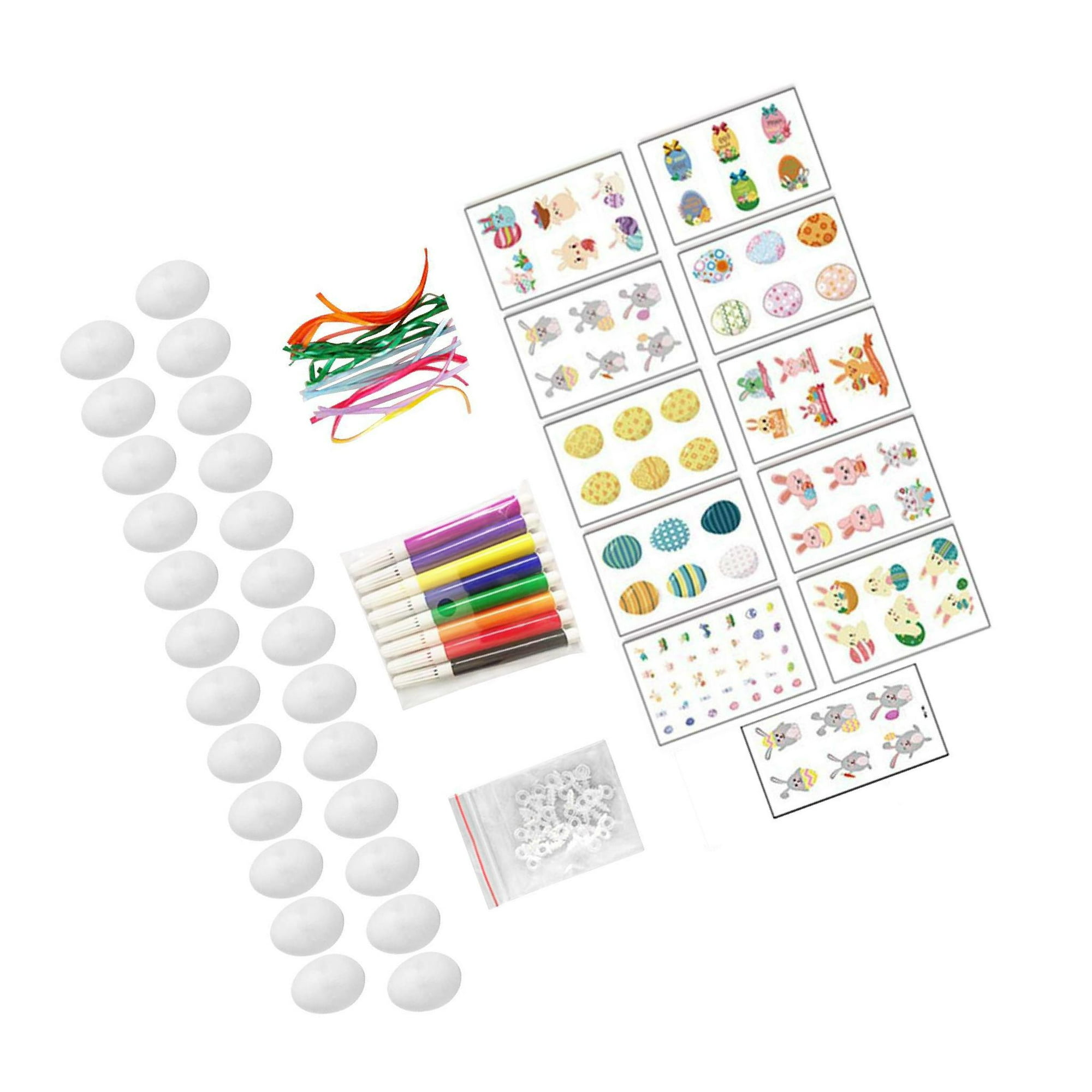 Click here for Pitrice White Easter Eggs Craft Kit With Ribbon Pa... prices