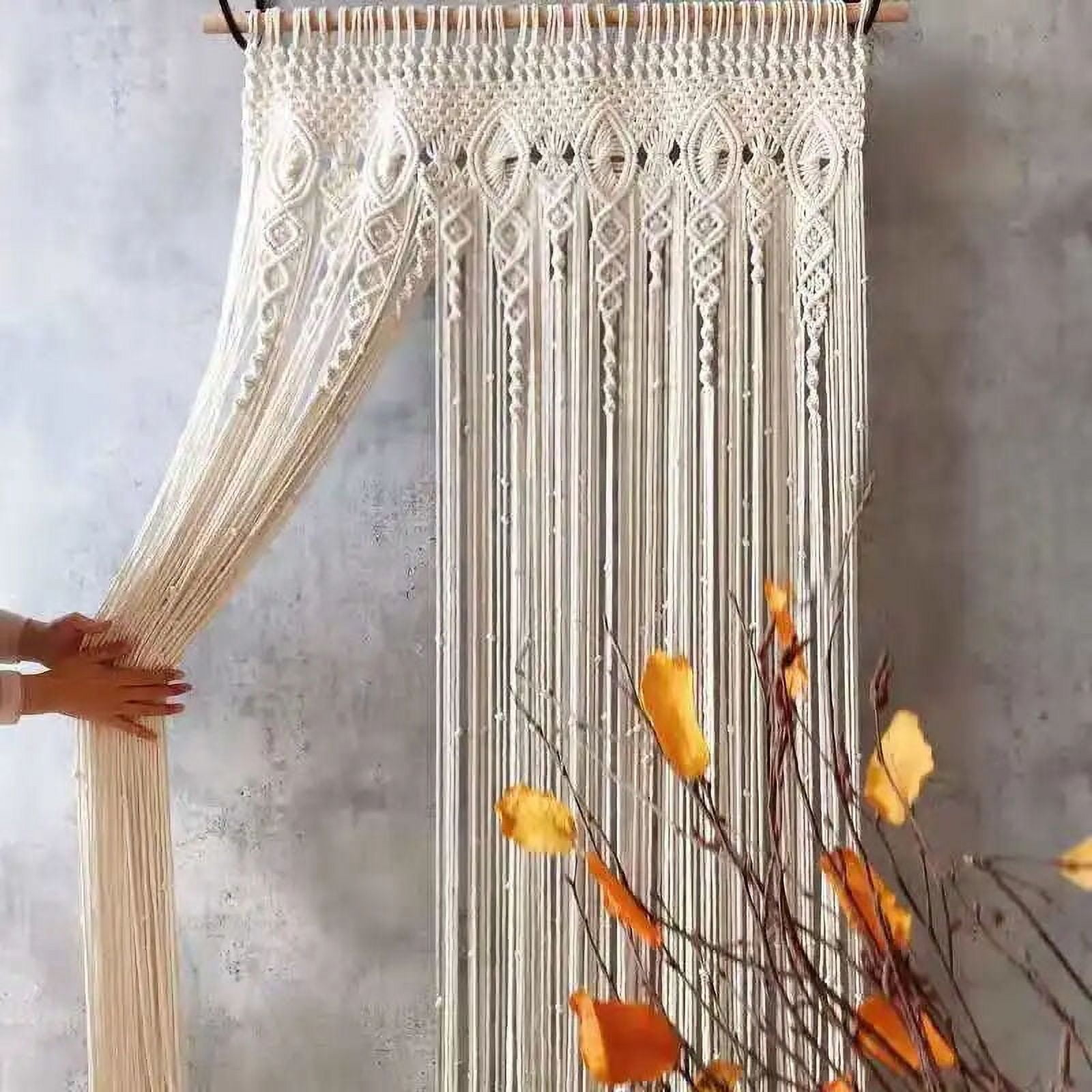 Click here for Zelai Hand-Woven Macrame Door Curtain  Cotton Wall... prices