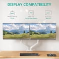 Dual Monitor Stand, Adjustable Gas Spring Arm Monitor Mount for 2 ...