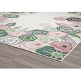 Rugs America Hanna VA35B Royal Blossom Pink Ivory Floral Transitional ...