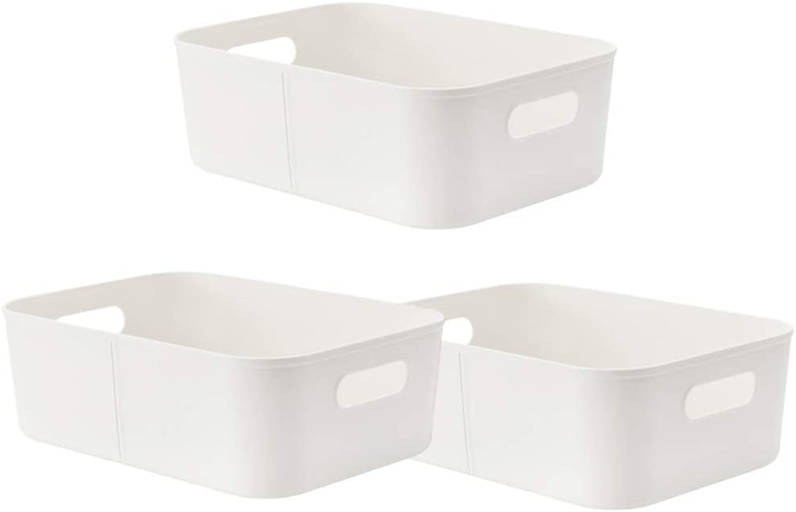 Open Storage Bins, Closet Shelf Organizer Bins, Desktop Storage Baskets ...