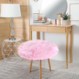 Unique Bargains Faux Fur Sheepskin Area Rug 2x2 Feet - Walmart.com