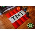 Minecraft TNT Block Area Rug | TNT Block Minecraft Rug | 39-Inch Square ...