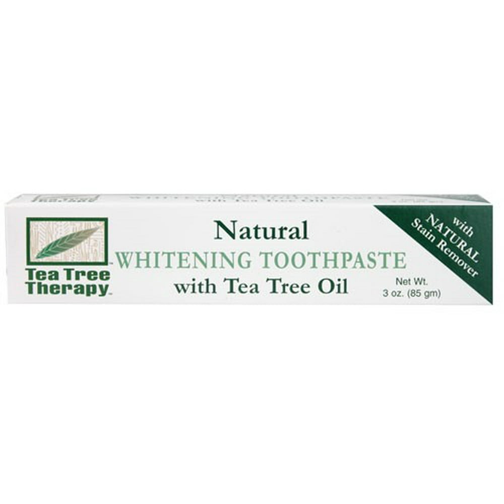 Tea Tree Therapy Natural Whitening Toothpaste with Tea Tree Oil 3 oz ...