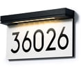 Solar Address Sign, Lighted House Numbers for Outside, LED Illuminated ...