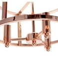 Lalia Home 3-Light 13" Glass & Metallic Accented Semi-flushmount - Rose ...