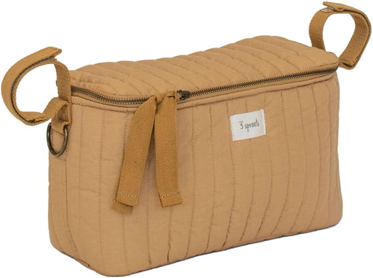 3 Sprouts Universal Quilted Stroller Caddy Organizer with 2 Cup Holders ...