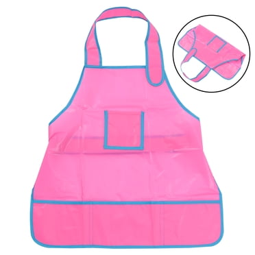 Opromo Durable Cotton Canvas Kids Aprons with Pocket, String Adjustable ...