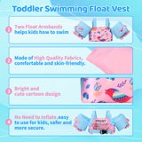 Life jackets for kids, Pool Floats Swim Vest Kids Jacket for 2-6, Arm ...