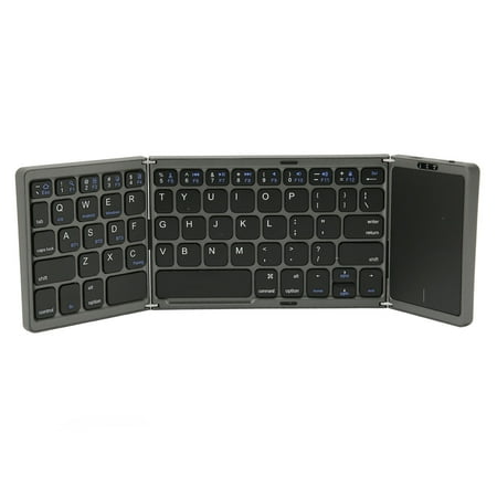 3 Folded Type C Charging Keyboard, 64 Keys Foldable Keyboard With ...