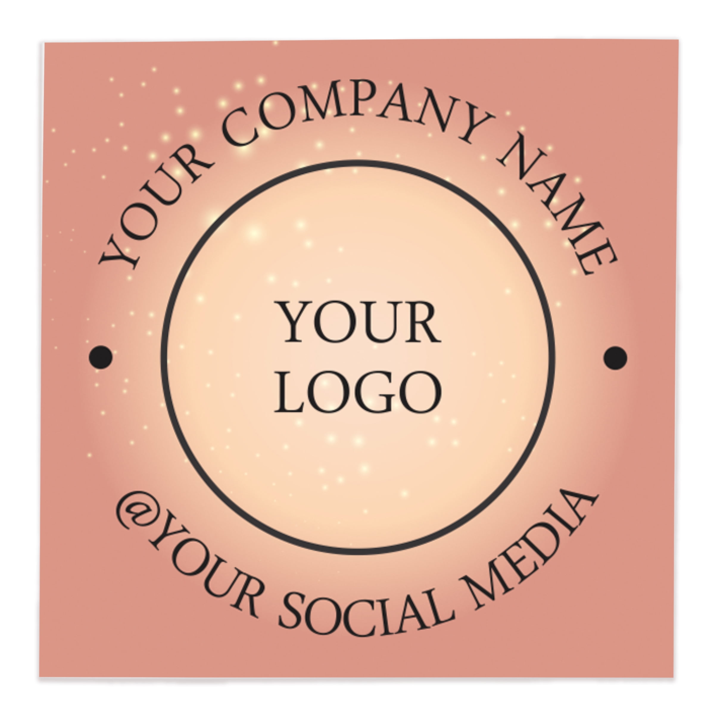 Printtoo Label for Small Business-100 SquareCustom VinylPersonalized ...