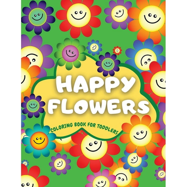 Happy Flowers Coloring Pages
