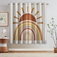 Blackout Curtains Boho Sun Rainbow Abstract, Window Drapes for Bedroom ...