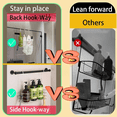 2-Pack Single-Layer Hanging Shower Caddy with 360 ° Rotating Hook, Rust ...