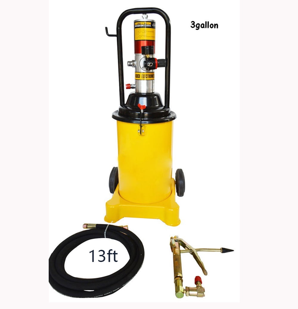 INTBUYING 3 Gallon Pneumatic Grease Injector Air Pneumatic Compressed ...