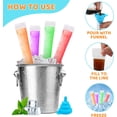 300 Disposable Ice Popsicle Mold Bags Comes With A Funnel, BPA Free ...