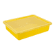 Storex Plastic Storage Tray with Lid, Letter-size Paper Sorter, Yellow ...