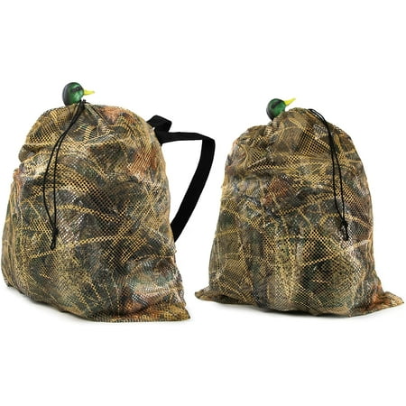GUGULUZA Mesh Decoy Bags, Green/Camo Duck Decoy Bag for Goose/Turkey ...