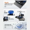 Heat Press Machine 8 in 1, 15x15 in, 30oz Tumbler Press for T-Shirts ...