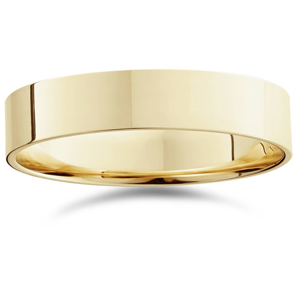 Click here for Pompeii3 Mens 5mm Flat High Polished Wedding Band... prices