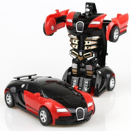 Transformation Mini 2 In 1 Car Robot Toy Anime Action Collision ...