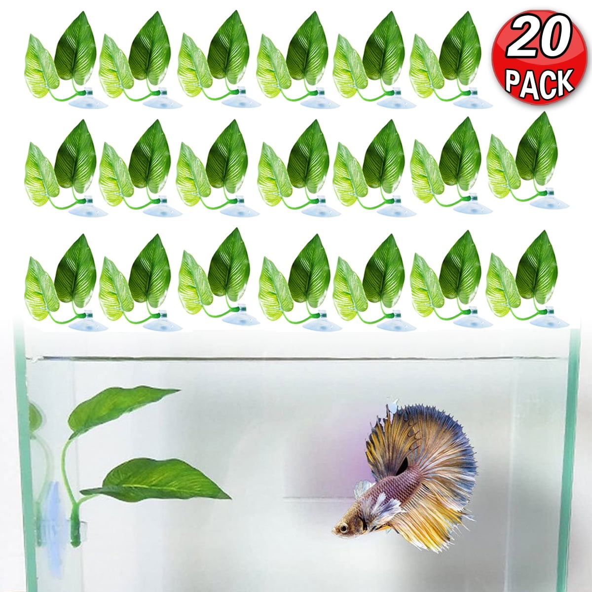 Betta Leaf Silicone Hammock Peace Plant Accessories, Betta Fish Leaf ...