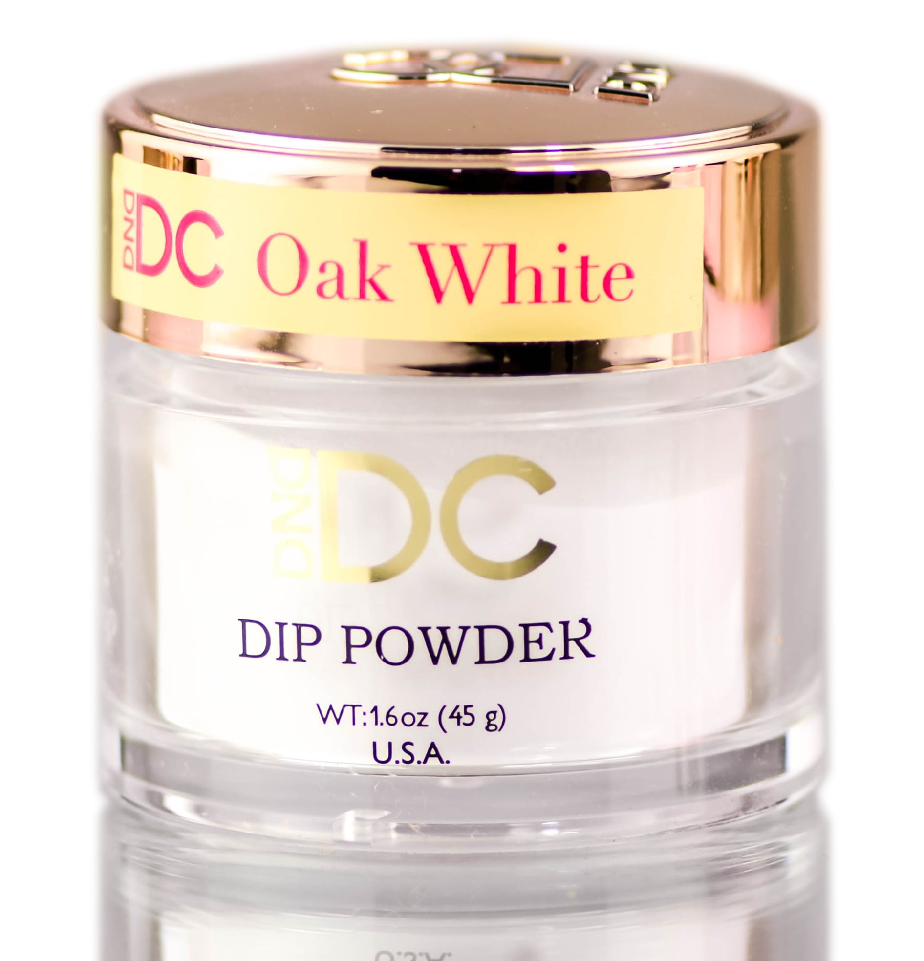 DND DC Pink & White CLEAR BASE Natural DIP POWDER for Nails - Oak White ...