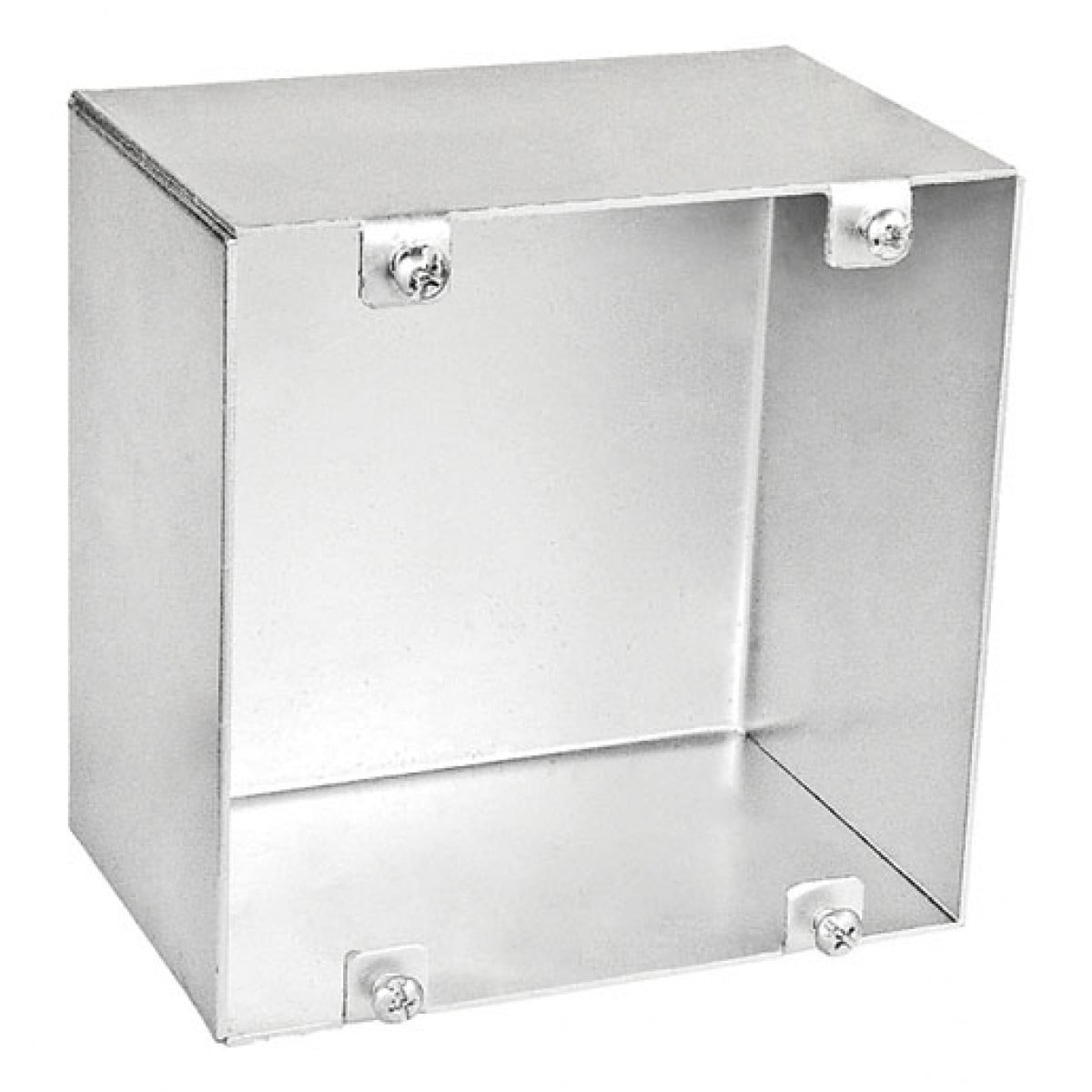 1 Pc, Zinc Plated Steel 4-11/16 Blank Welded Junction Box, 3 In. Deep, No Knockouts For Wiring ...