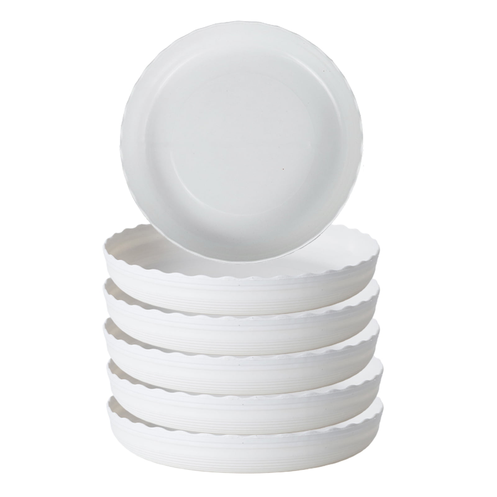 huntermoon Plant Saucers Drip Tray Flower Pot Mat Round Plastic Trays ...