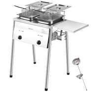 Bayou Classic SS40 22 Inch Stainless Steel Outdoor Propane Double Jet ...