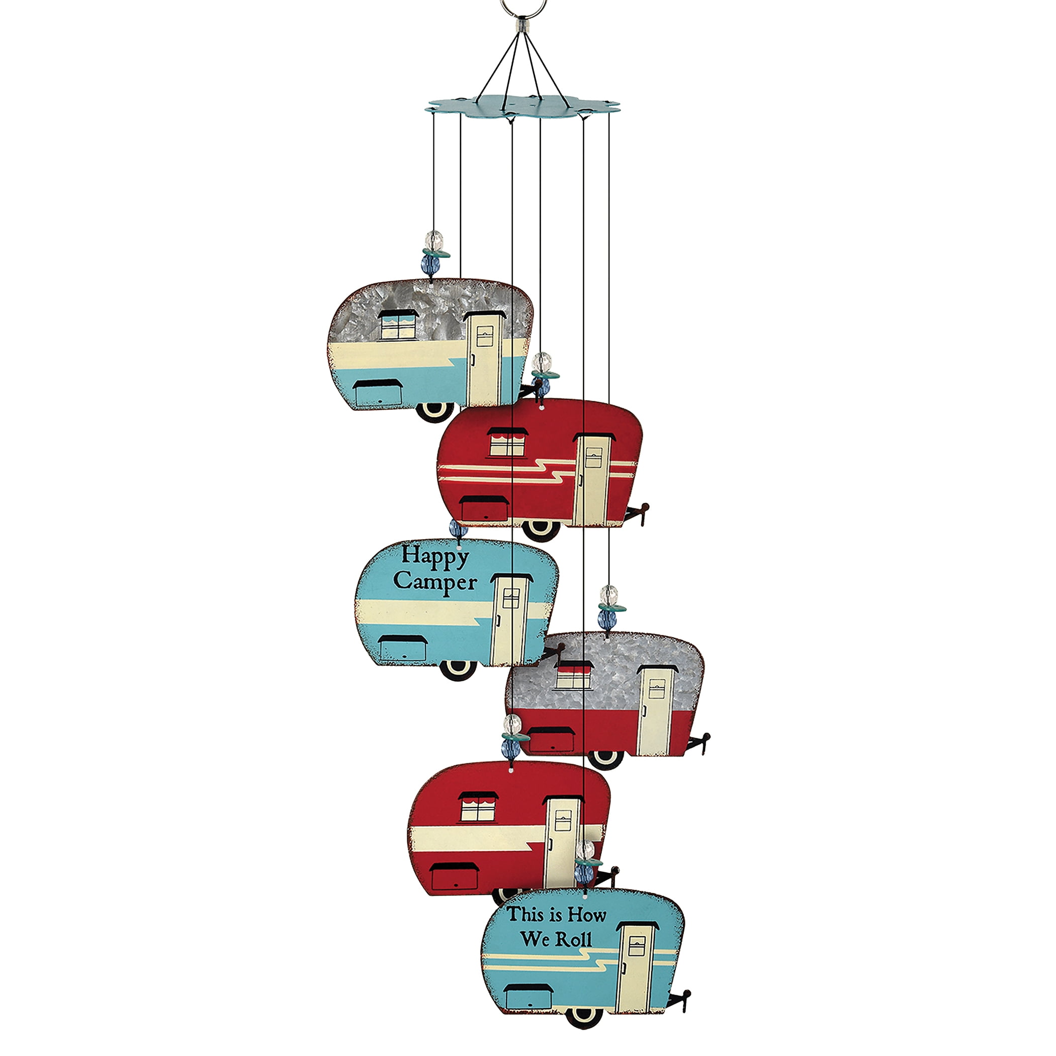 Sunset Vista Designs Wind Chimes Camper Trailer RV Decor Galvanized ...