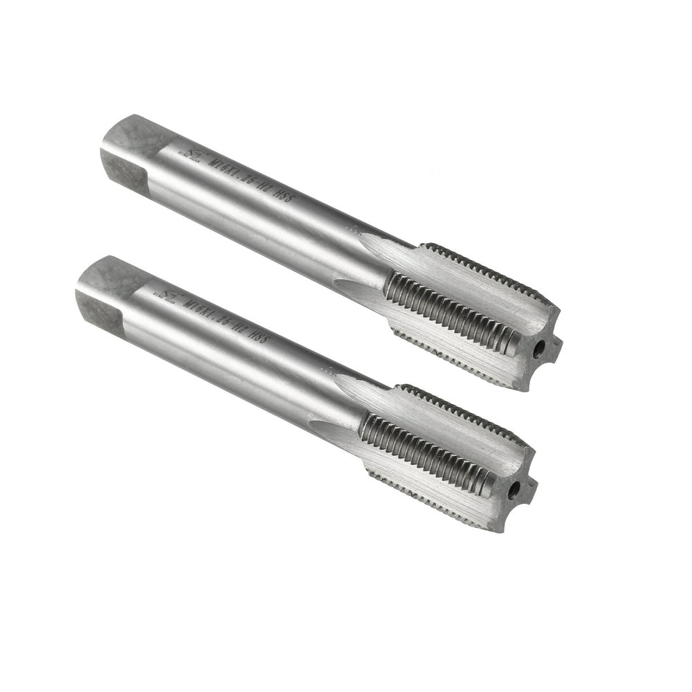 Metric Taps M16 x 1.25mm Pitch H2 Right Hand Thread Plug Tap HSS 2Pcs ...