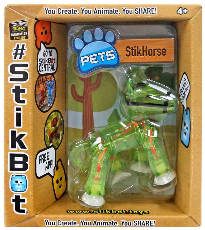 Stikbot Pets Series 2 StikHorse Figure (Green) - Walmart.com