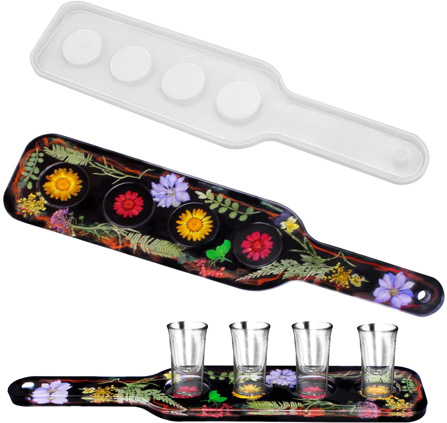 Resin Shot Glass Holder Drink & Barware Kitchen & Dining etna.com.pe