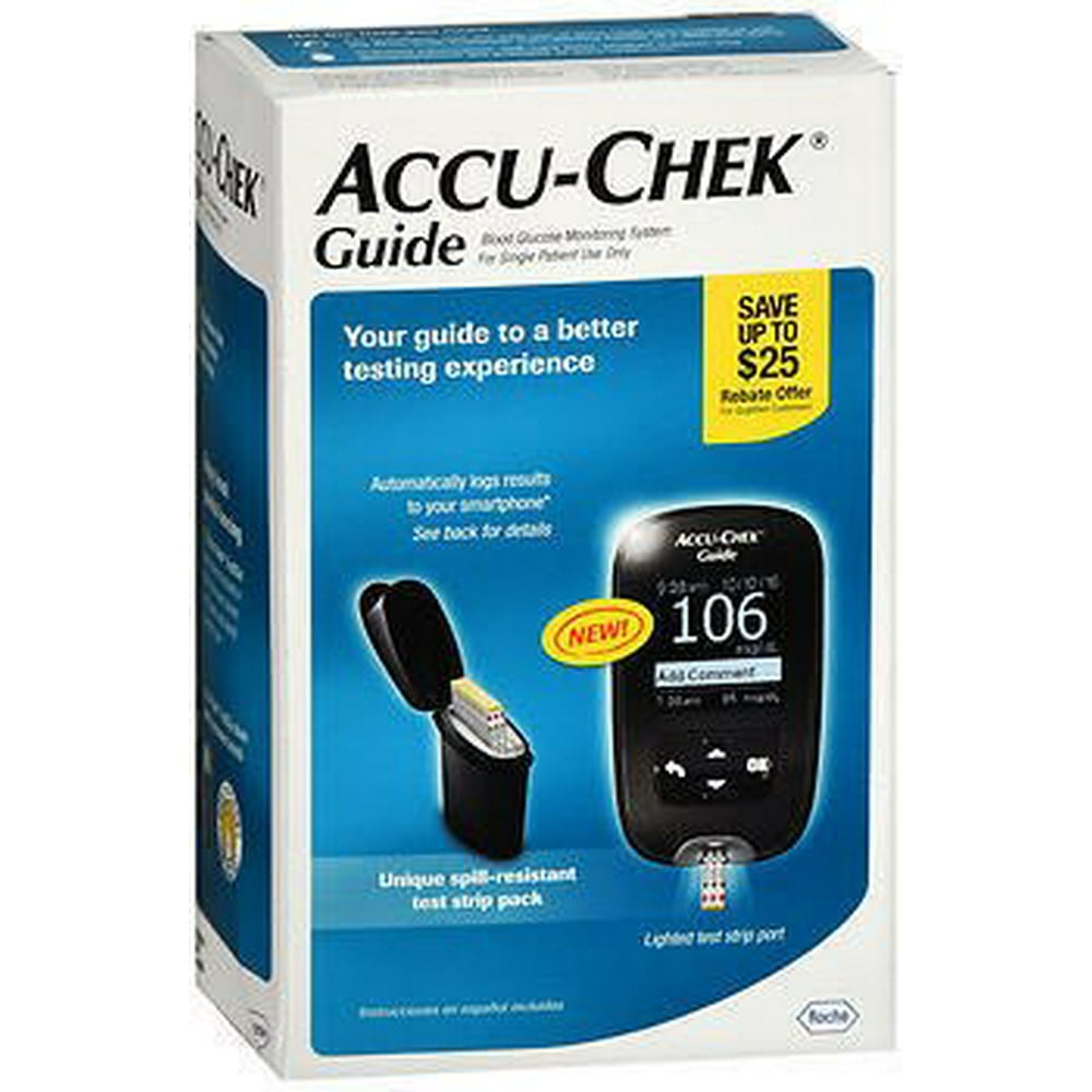 Accu Chek Guide Meter Kit For GLucose Care - Walmart.com - Walmart.com Accu Chek Guide Meter Kit For GLucose Care - Walmart.com - Walmart.com