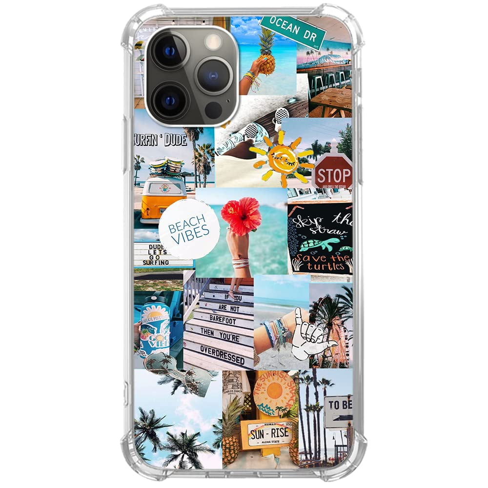 Summer Aesthetic Case for iPhone 14 Pro,Aesthetic Art Design TPU Bumper ...