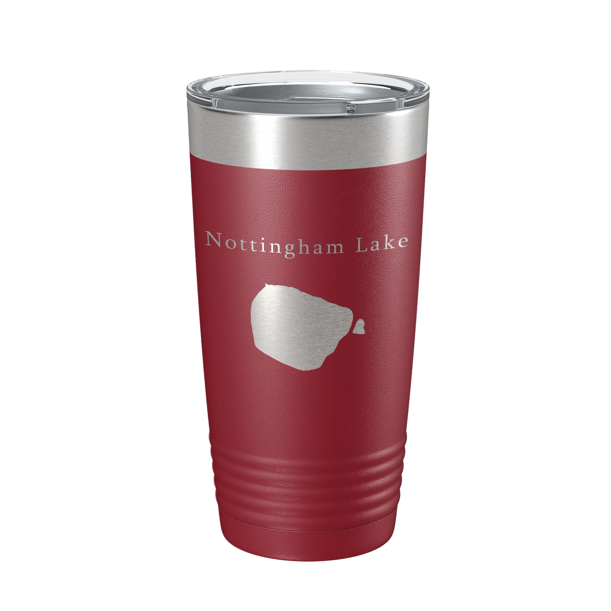 Nottingham Lake Map Tumbler Travel Mug Insulated Laser Engraved Coffee ...